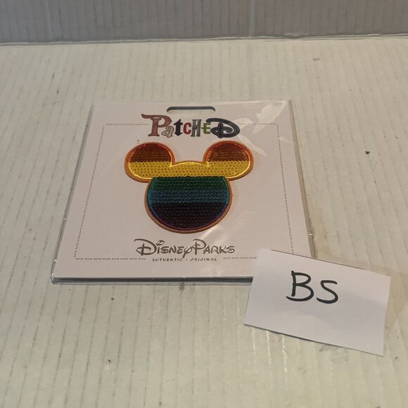 Disney | Accessories | Disney Patched Mickey Rainbow Pride Adhesive ...